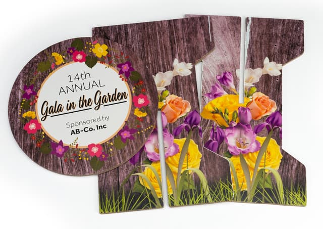 Cardboard Branded Party Table | Custom Printed Round | Displays2Go