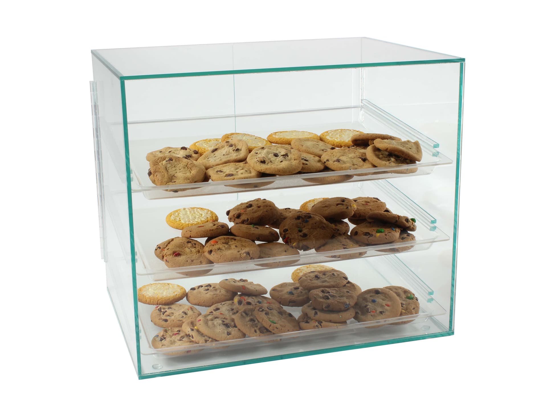 Cookie Display Case - Rear Loading & (3) Removable Trays | Displays2Go
