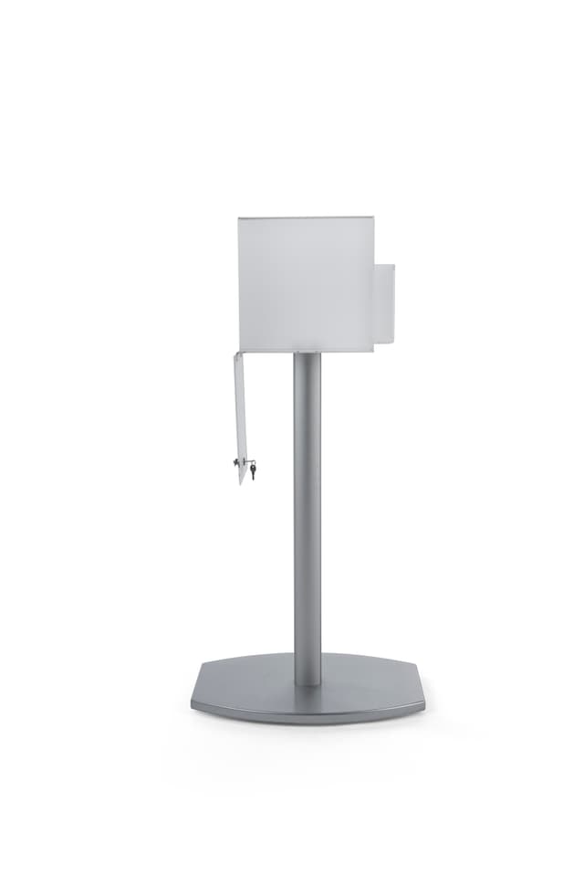 Pedestal Suggestion Box Stand with Lock | Frosted for Privacy | Displays2Go