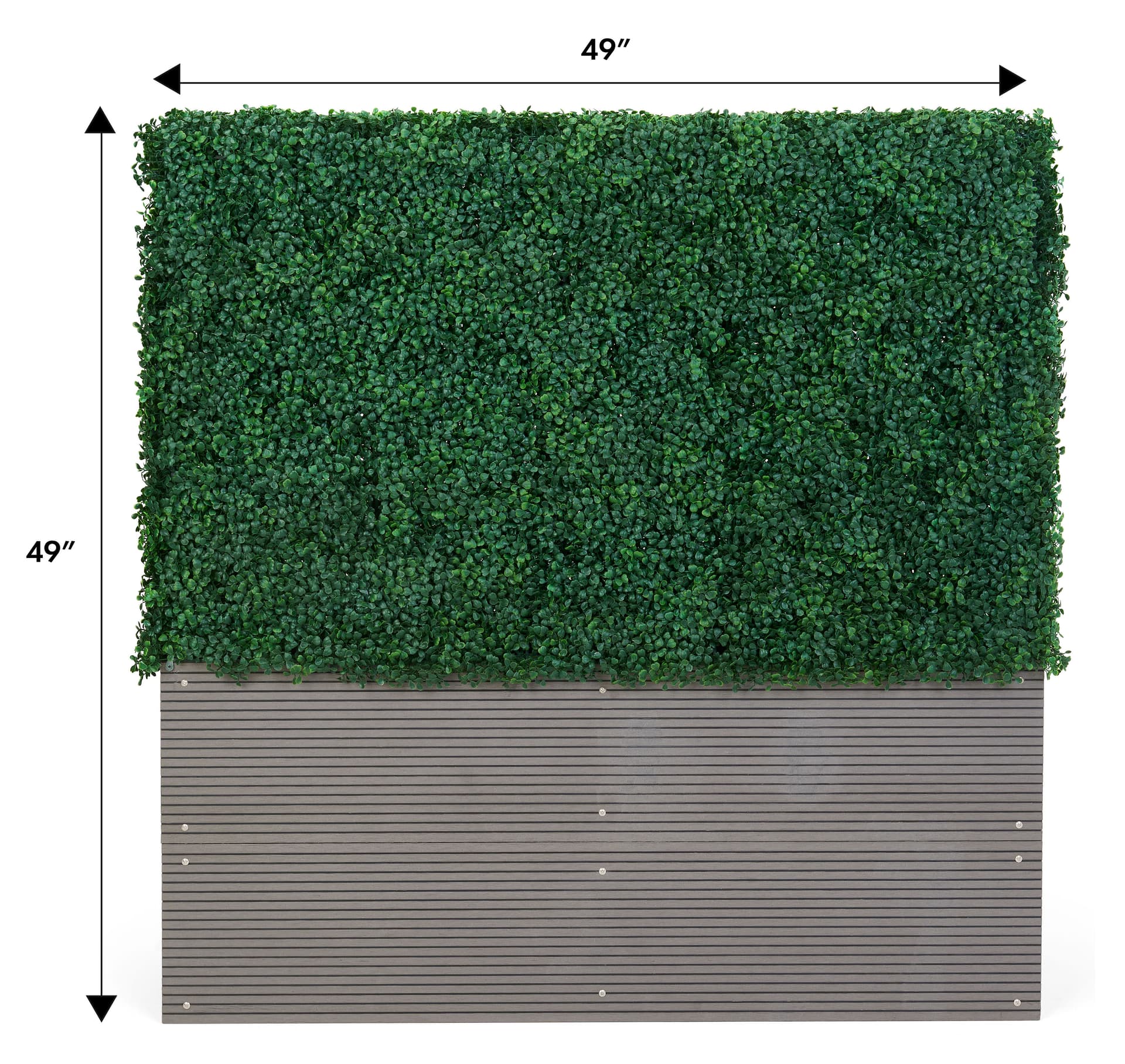 Artificial Boxwood Hedge in Planter Box | Ships Fully Assembled ...