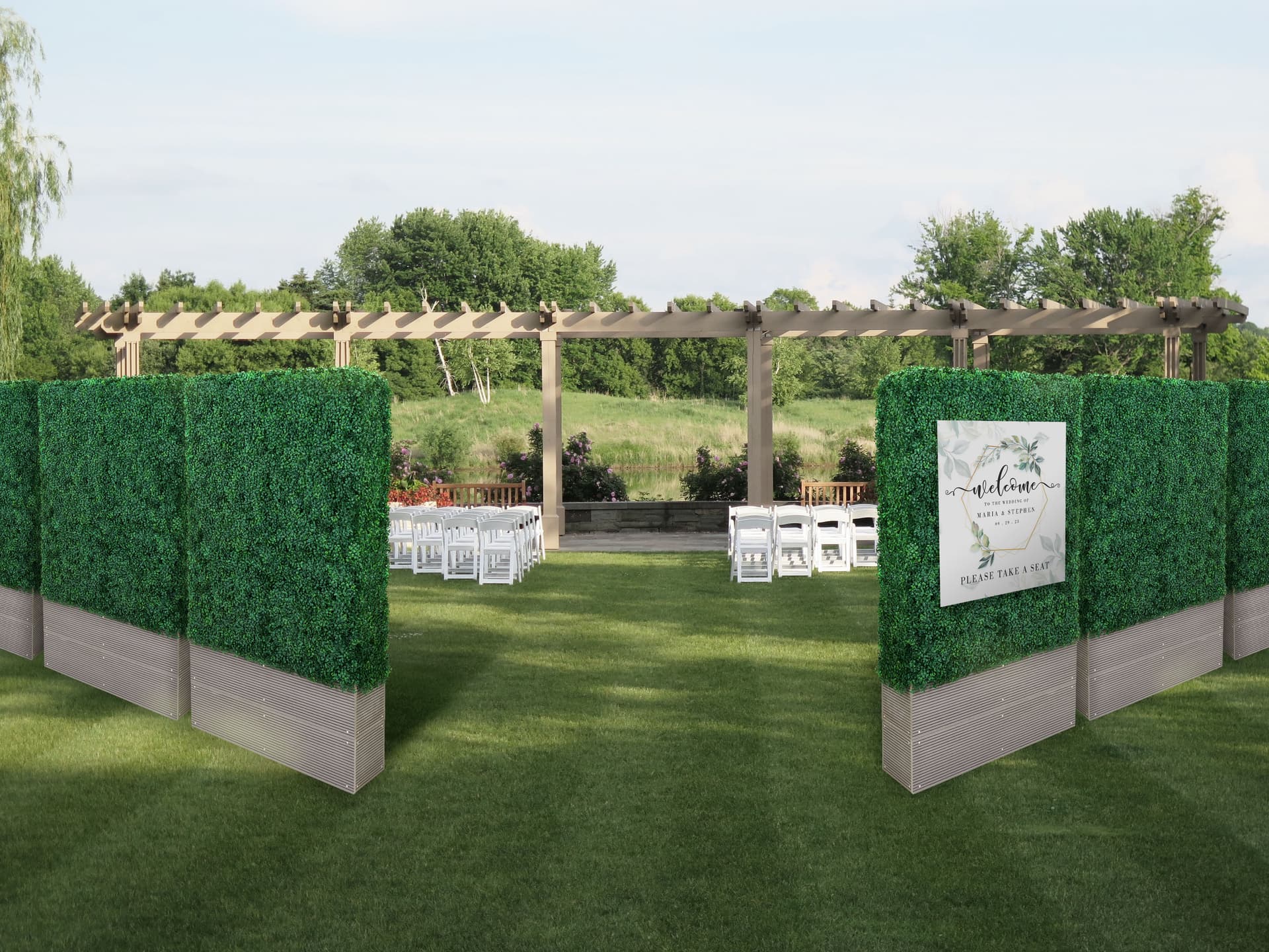 Artificial Boxwood Hedge Panels | Weather and UV Resistant | Displays2Go