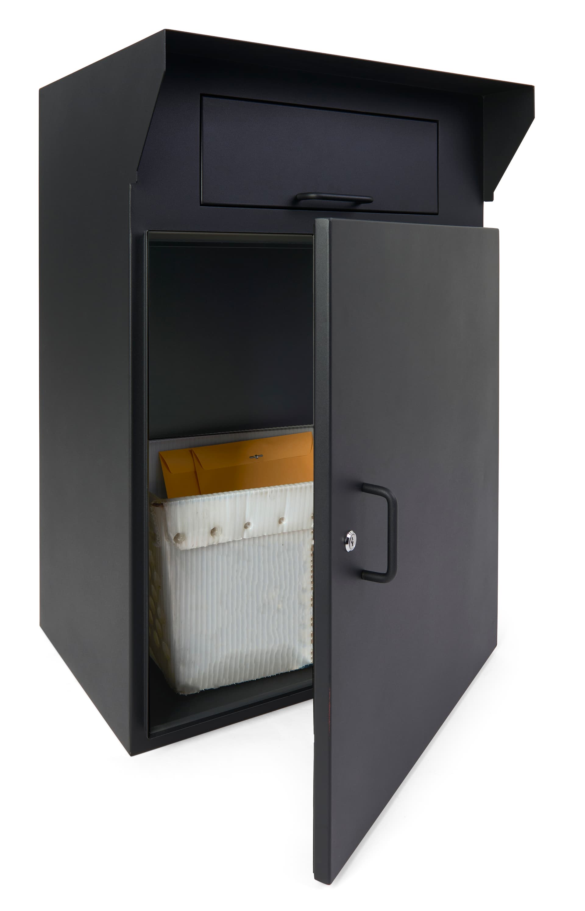 Outdoor Package Drop Box | Weather Resistant Powder Coated Steel ...