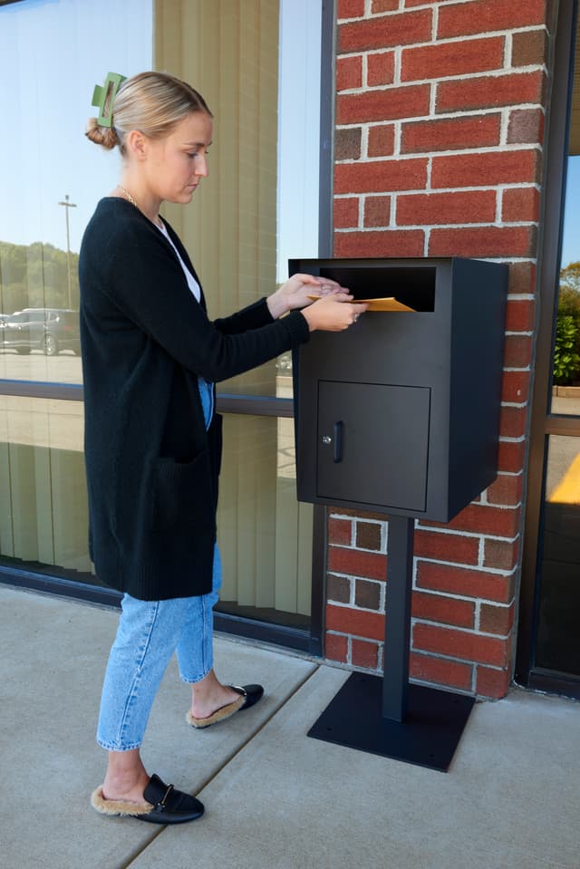 Pedestal Drop Box | Suitable for Indoor or Outdoor Use | Displays2Go