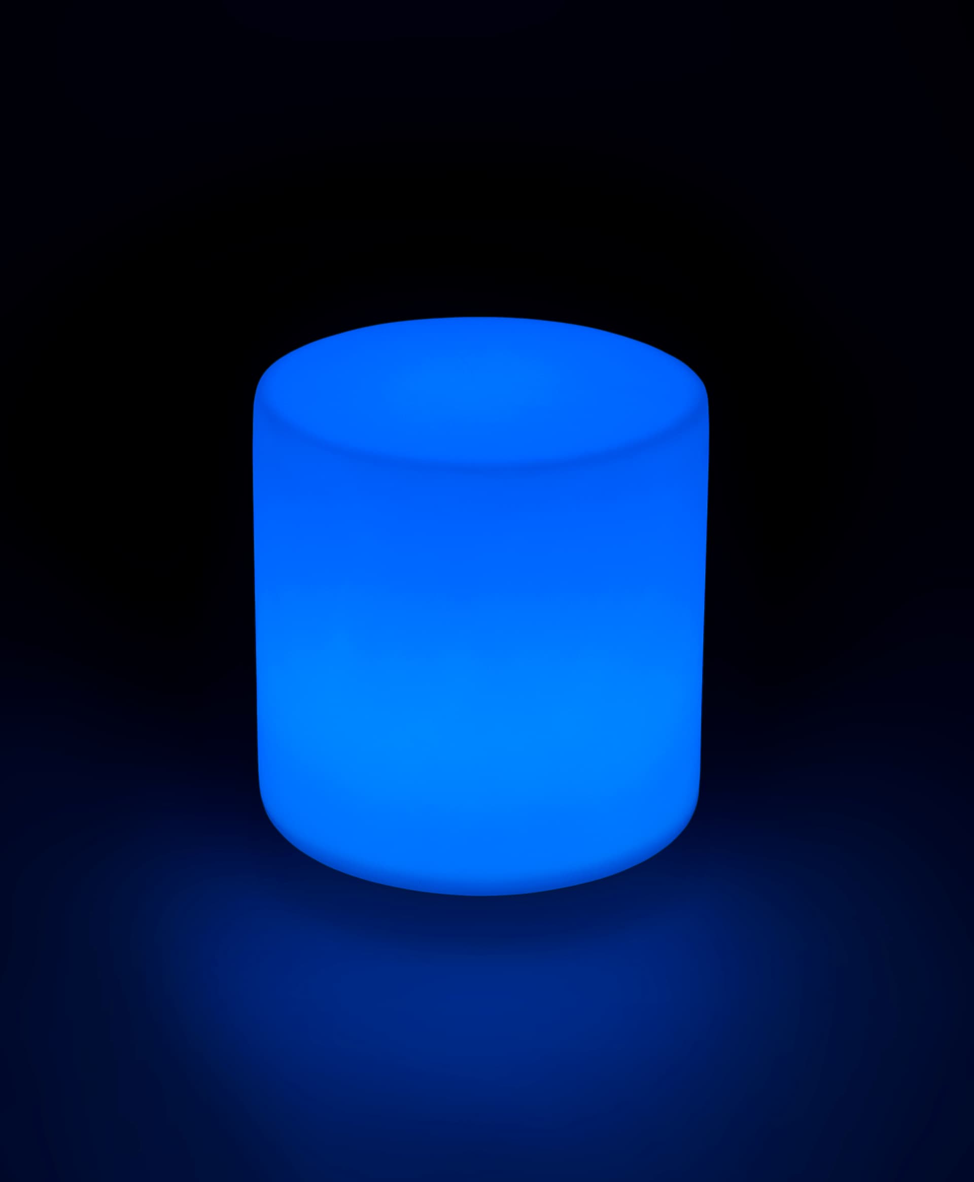 Light Up Round Cocktail Table Stool | With Rechargeable Battery ...