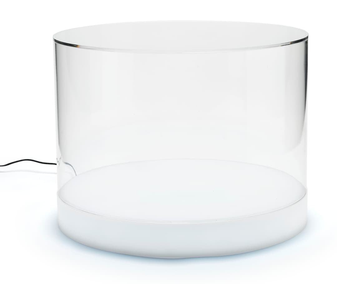 LED Acrylic Display Cylinder | Color-Changing Illuminated Base ...