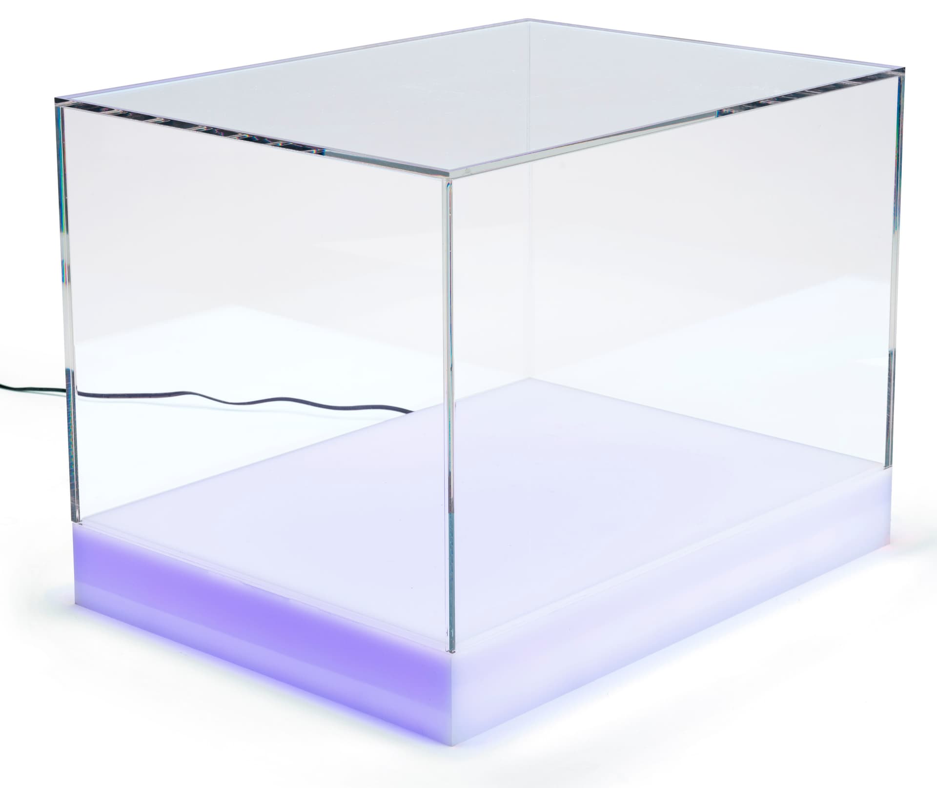Countertop LED Collectibles Display Case | Color-Changing Base ...