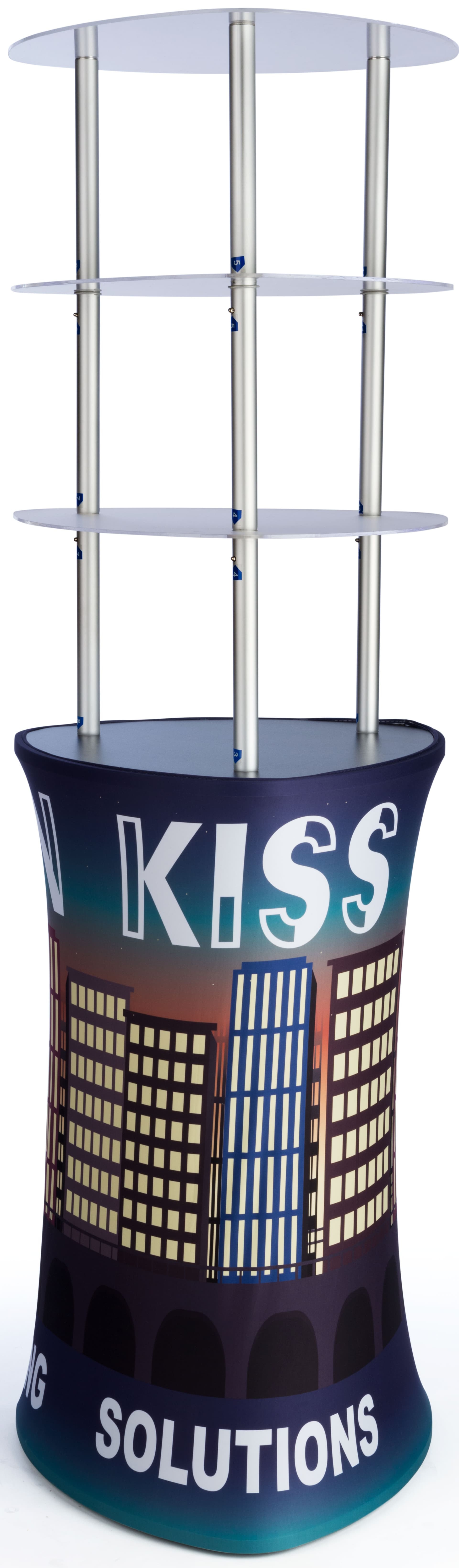 Promotion Graphic Tower Display | Silicone Edge Fabric | Displays2Go