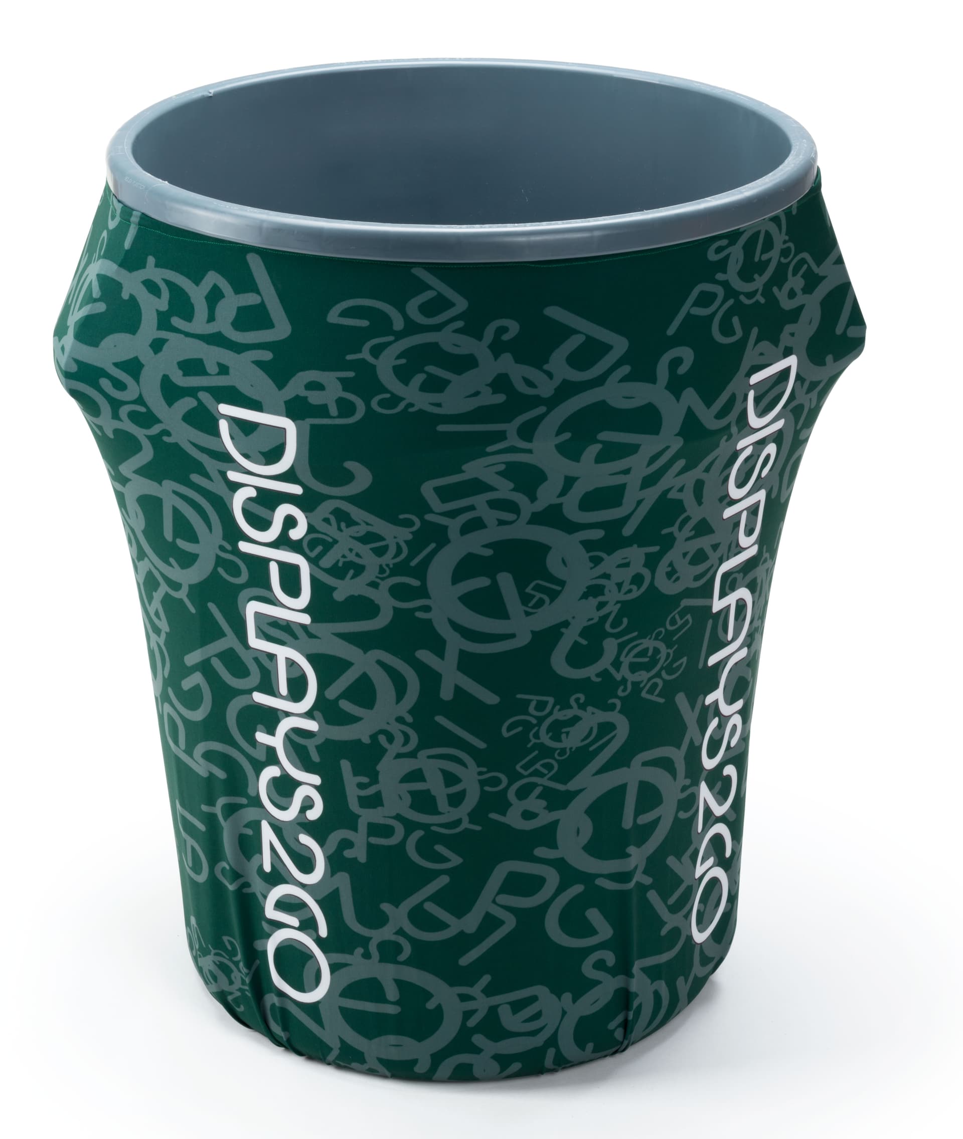 Custom 44-Gal Trash Bin Cover | Stretch Material | Displays2Go