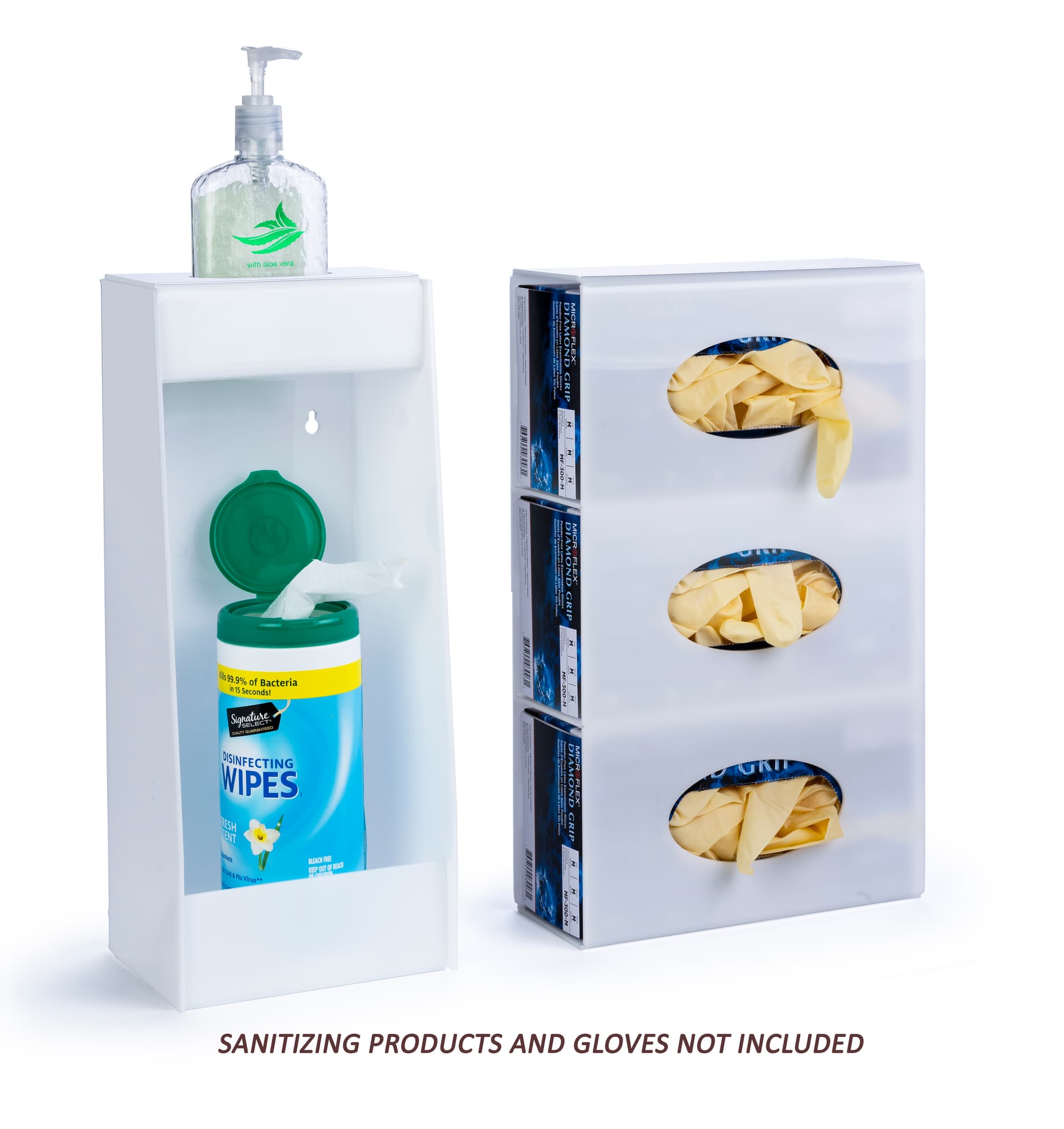 Wall Mounted Hygiene Supply Station | Holds PPE and Sanitizers ...