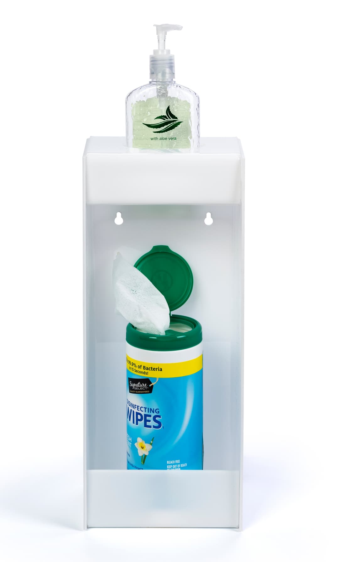 Wall Mounted Hygiene Supply Station | Holds PPE and Sanitizers ...