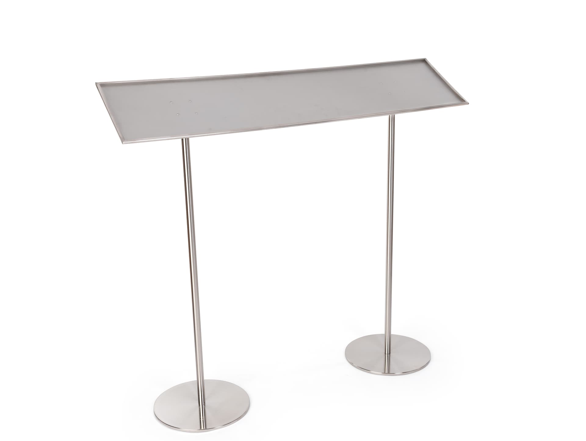 Steel Exhibition Reader Rails | 48" x 11" Media Panel | Displays2Go