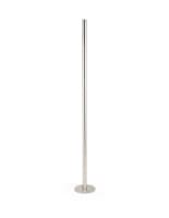 Art Gallery Fixed Floor Stanchion | 39" High Brushed Silver | Displays2Go