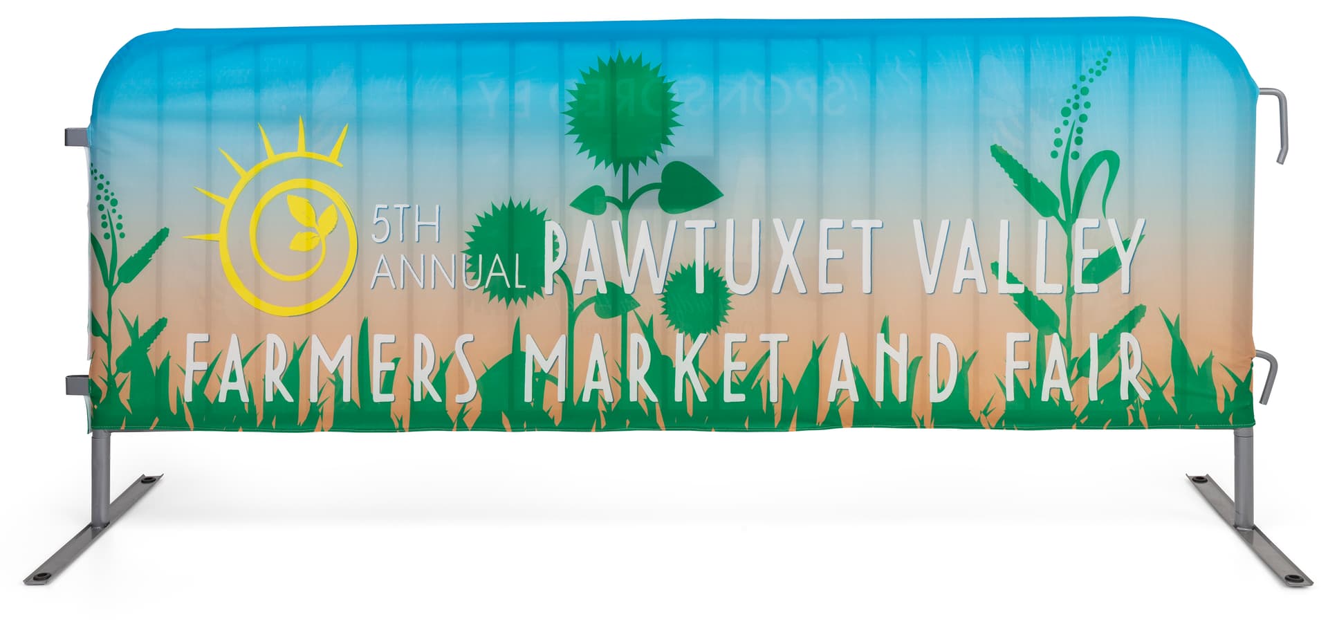 Custom Steel Barrier Cover | Personalized Full Color Designs | Displays2Go