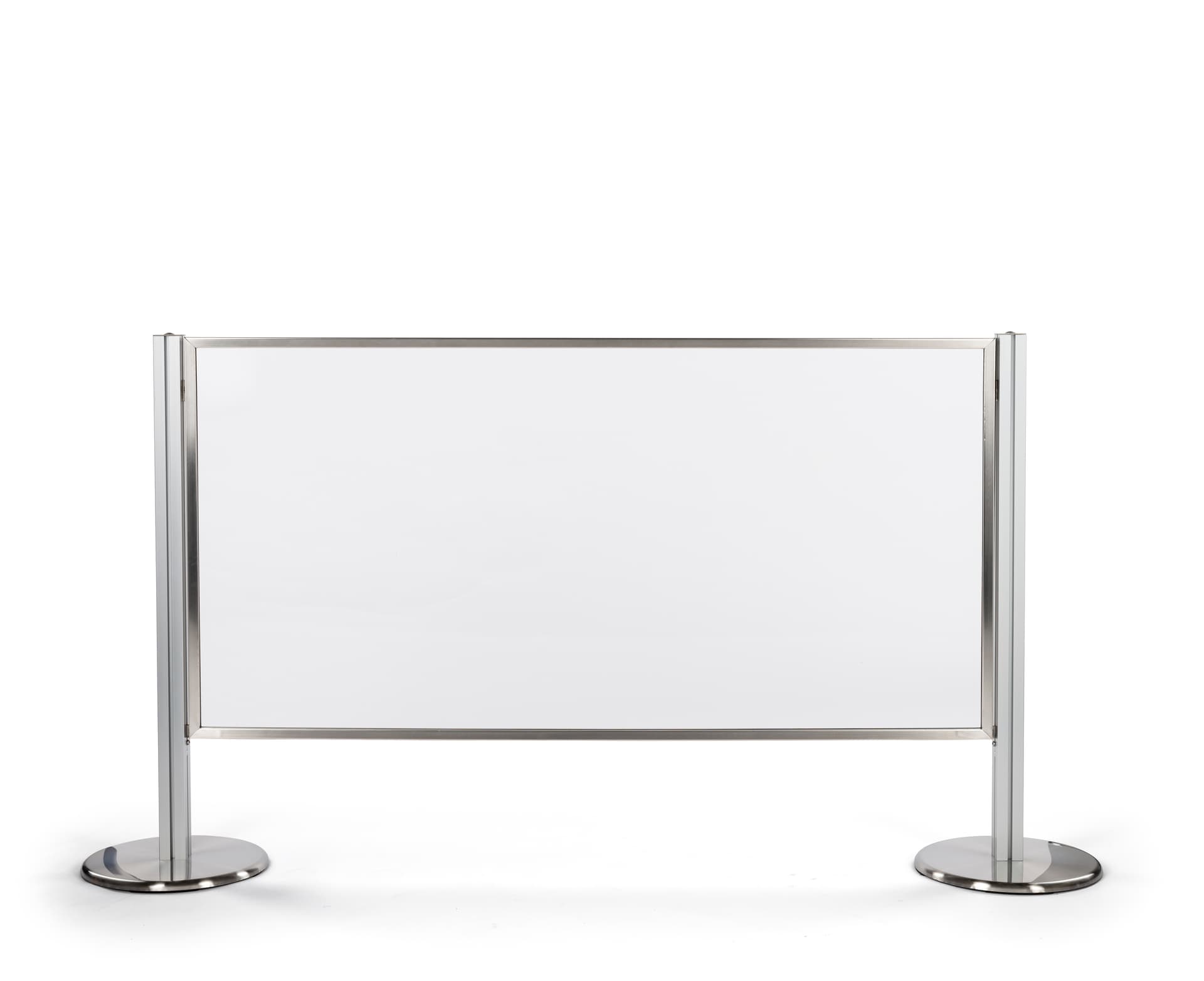 Acrylic Stanchion Post Panel Barriers | Rigid Clear Insert | Displays2Go
