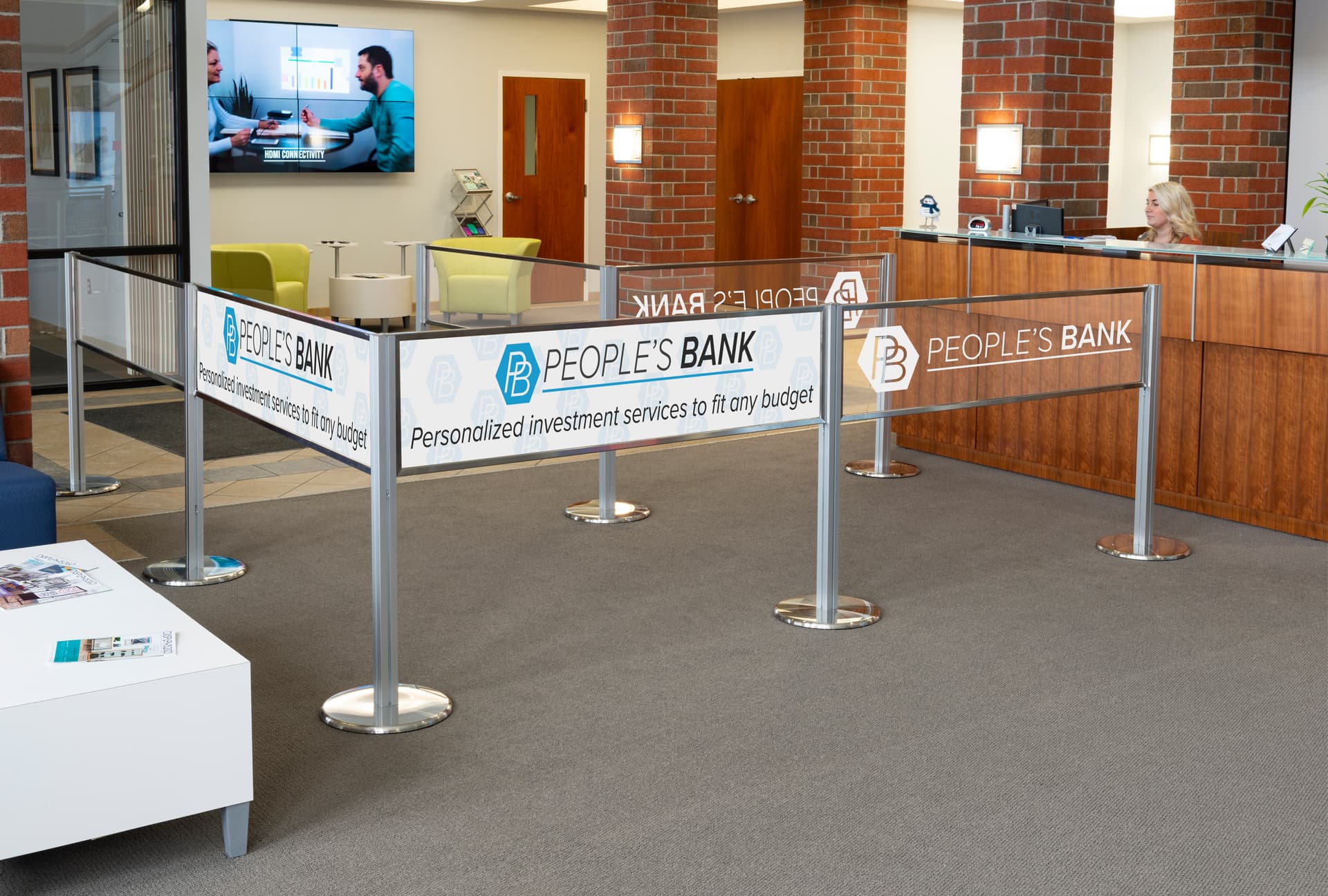Post and Panel Stanchion Banner System | Modular Queue Signage ...