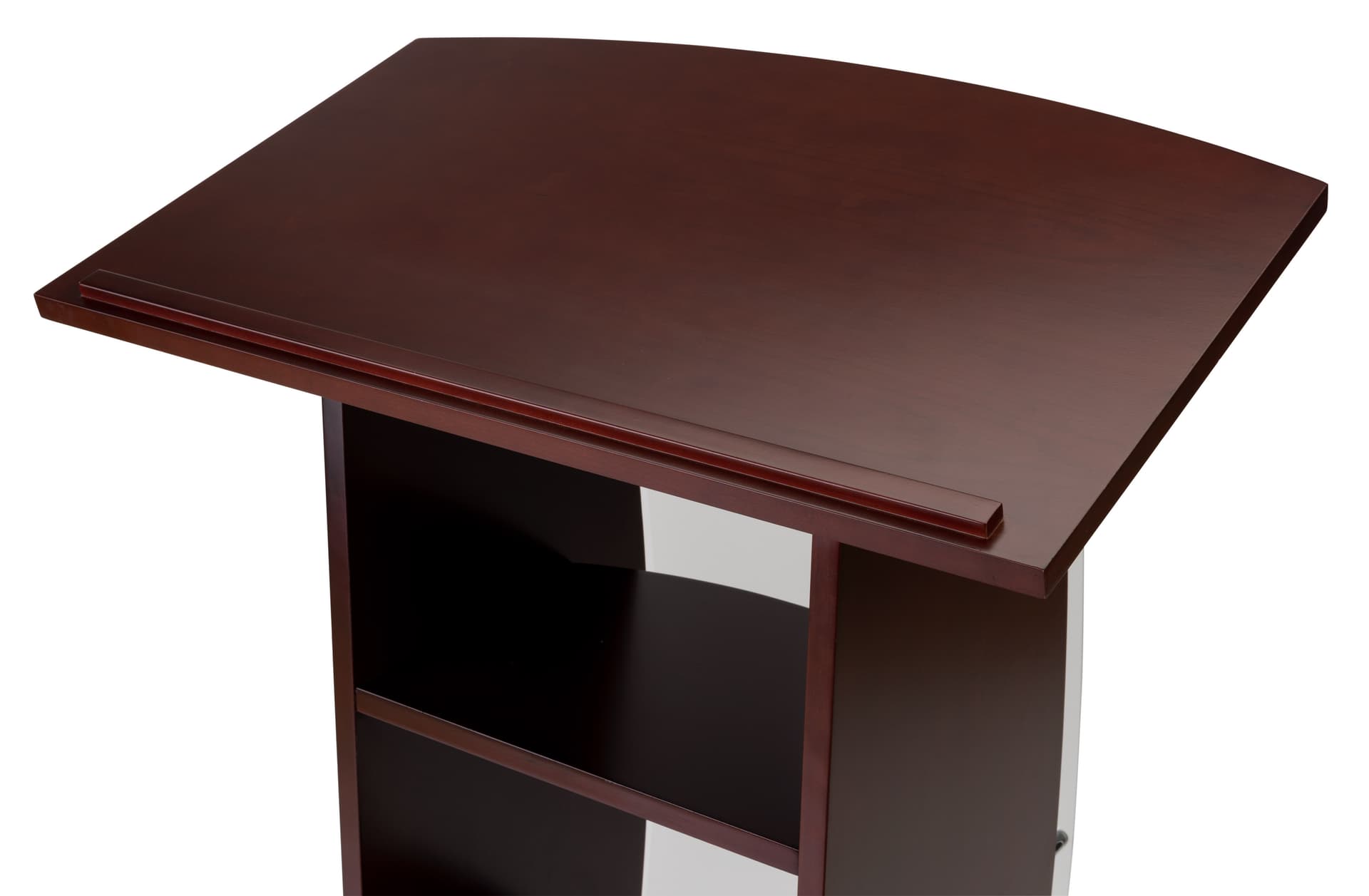 Contemporary Lectern with Custom Curved Panel | Frosted Acrylic ...