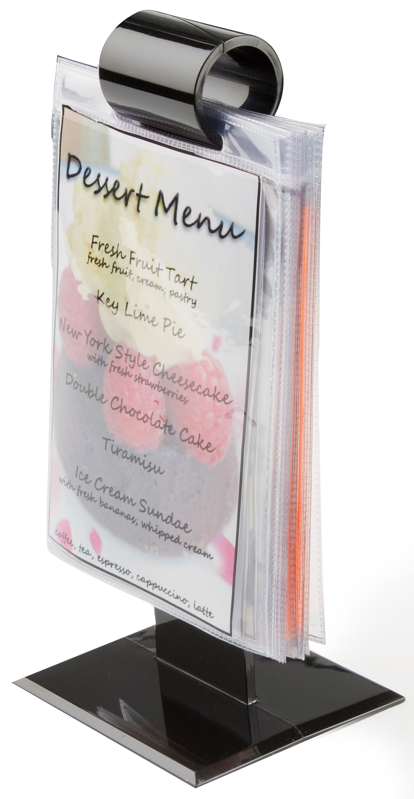 Restaurant Menu Holders | (10) Vinyl Sleeves Included- 4" x 6 ...