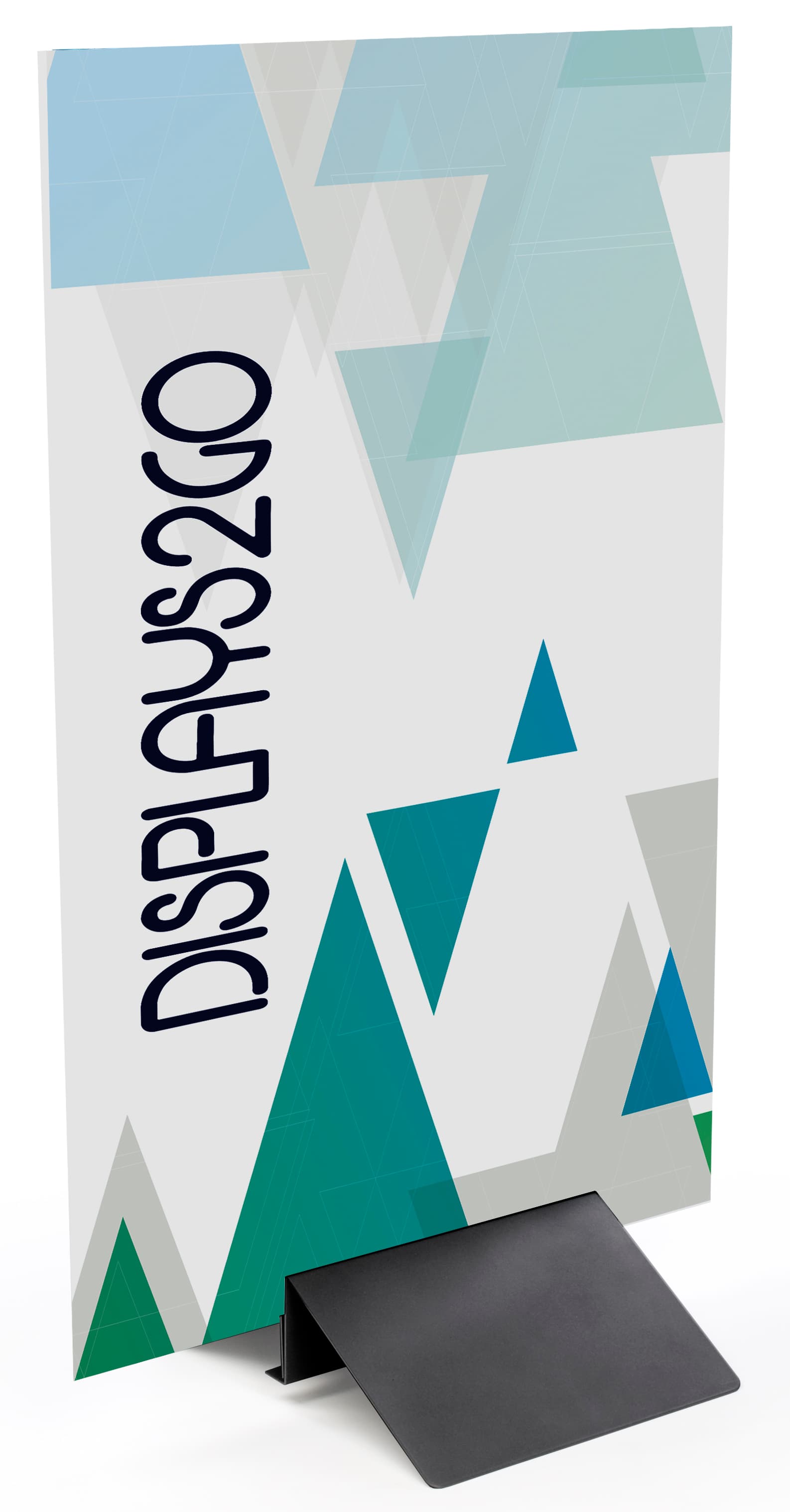 Black Sign Wedge | Adjustable Top Insert | Displays2Go