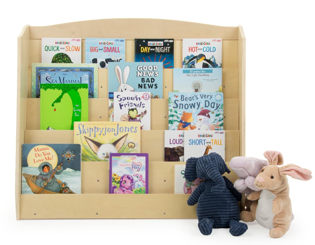 Kid’s Book Display | Flush to Wall Design with (5) Shelves | Displays2Go