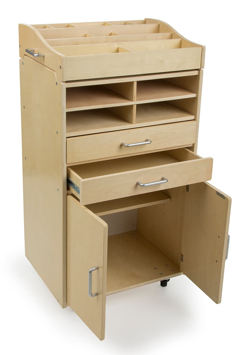 Art Storage Cart | Mobile Cabinet for Classrooms and Art Studios ...