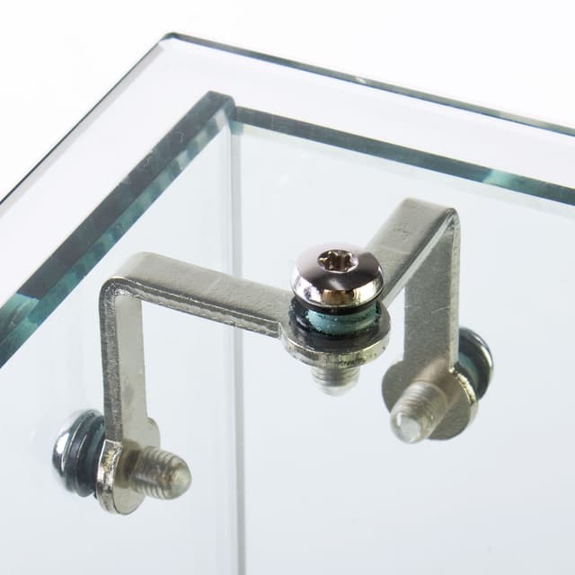 4' Glass Counter - Black Melamine Base | Displays2Go
