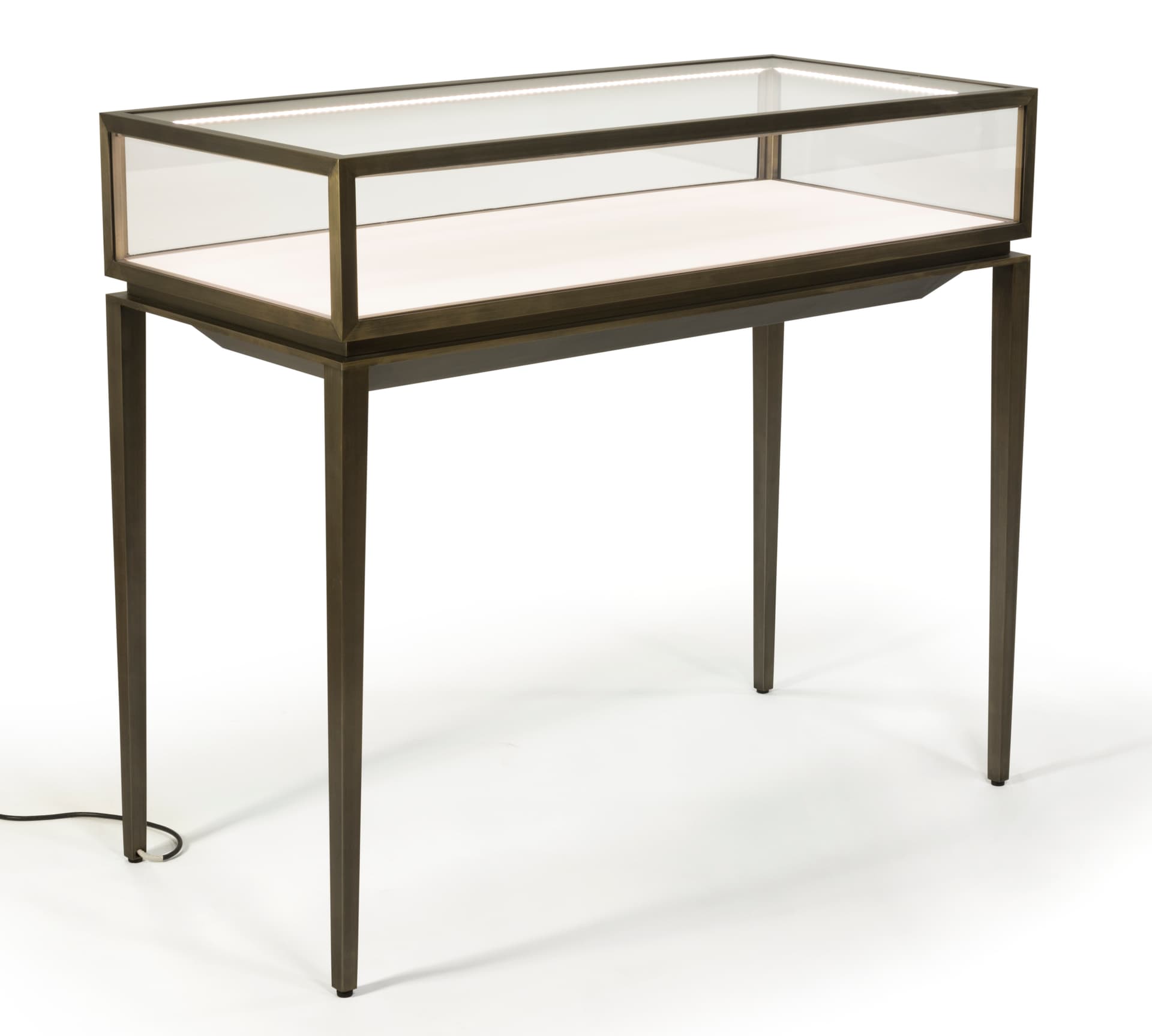 Modern Jewelry Display Table | Tapered Legs | Displays2Go