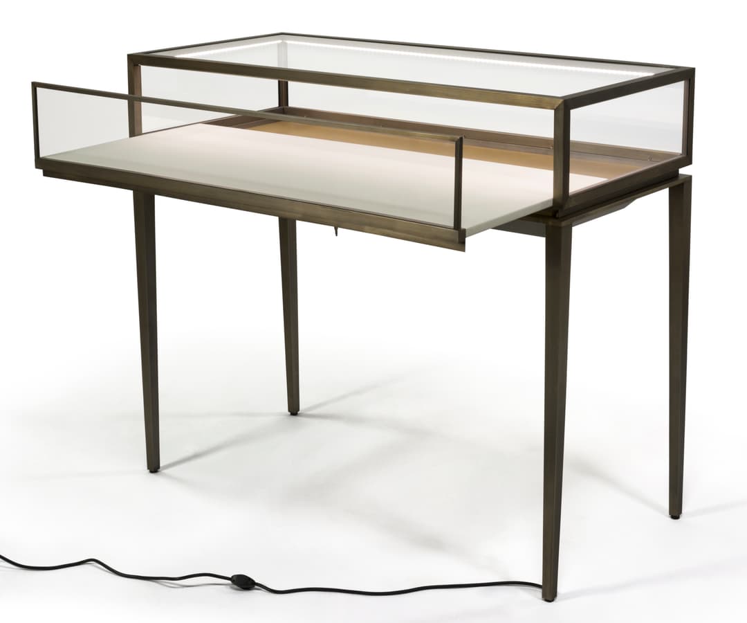 Modern Jewelry Display Table | Tapered Legs | Displays2Go