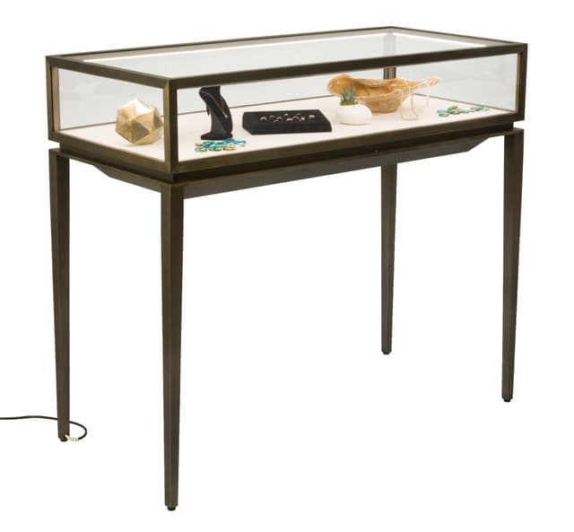Modern Jewelry Display Table | Tapered Legs | Displays2Go