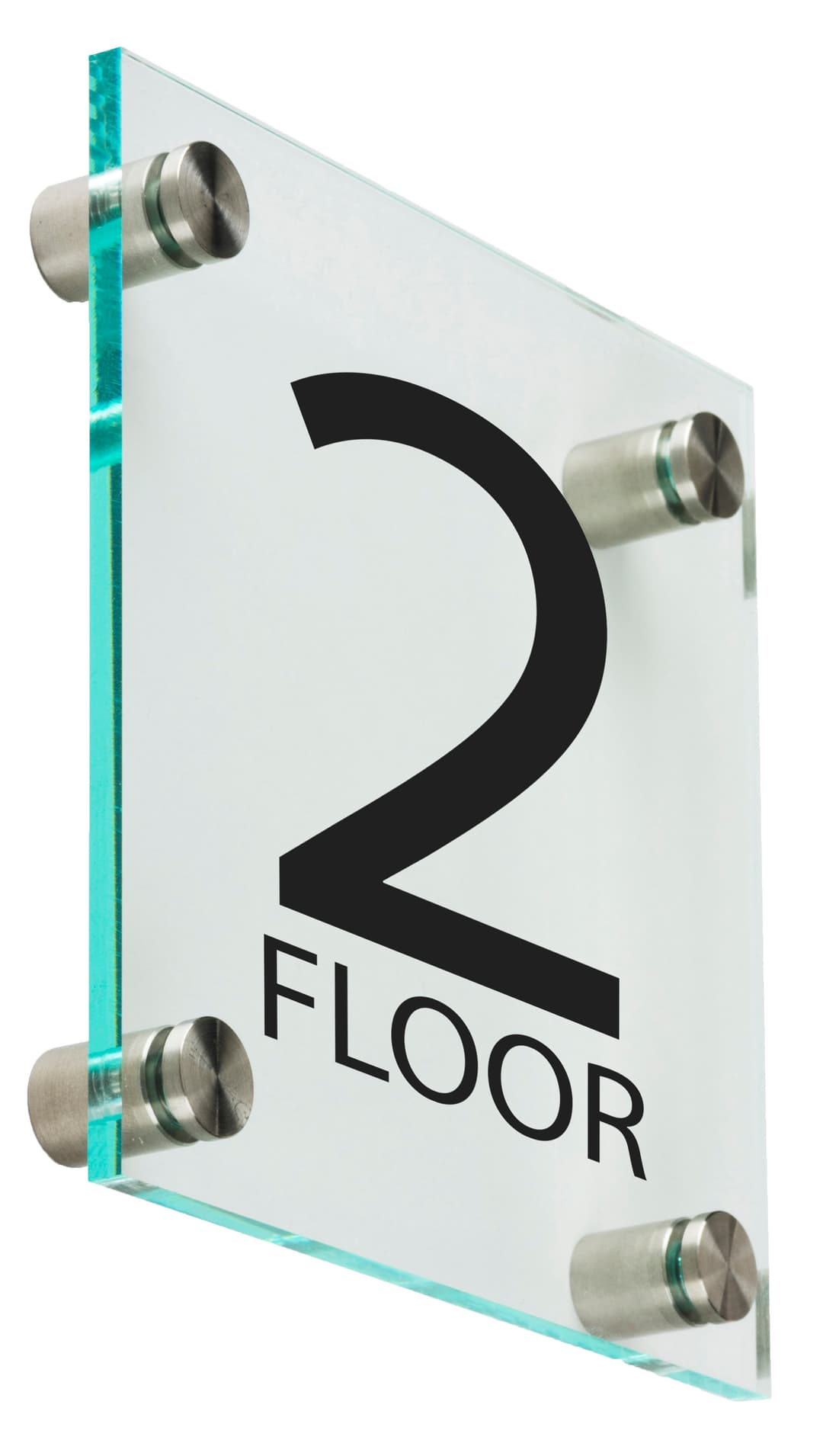 Floor Number Signs | Acrylic with Standoffs | Displays2Go