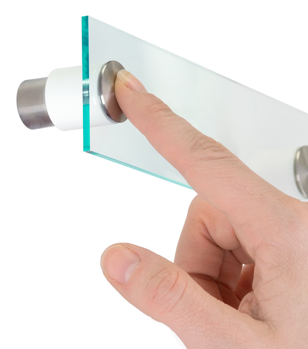Quick Release Sign Standoffs | Push-Lock Wall Mounts | Displays2Go