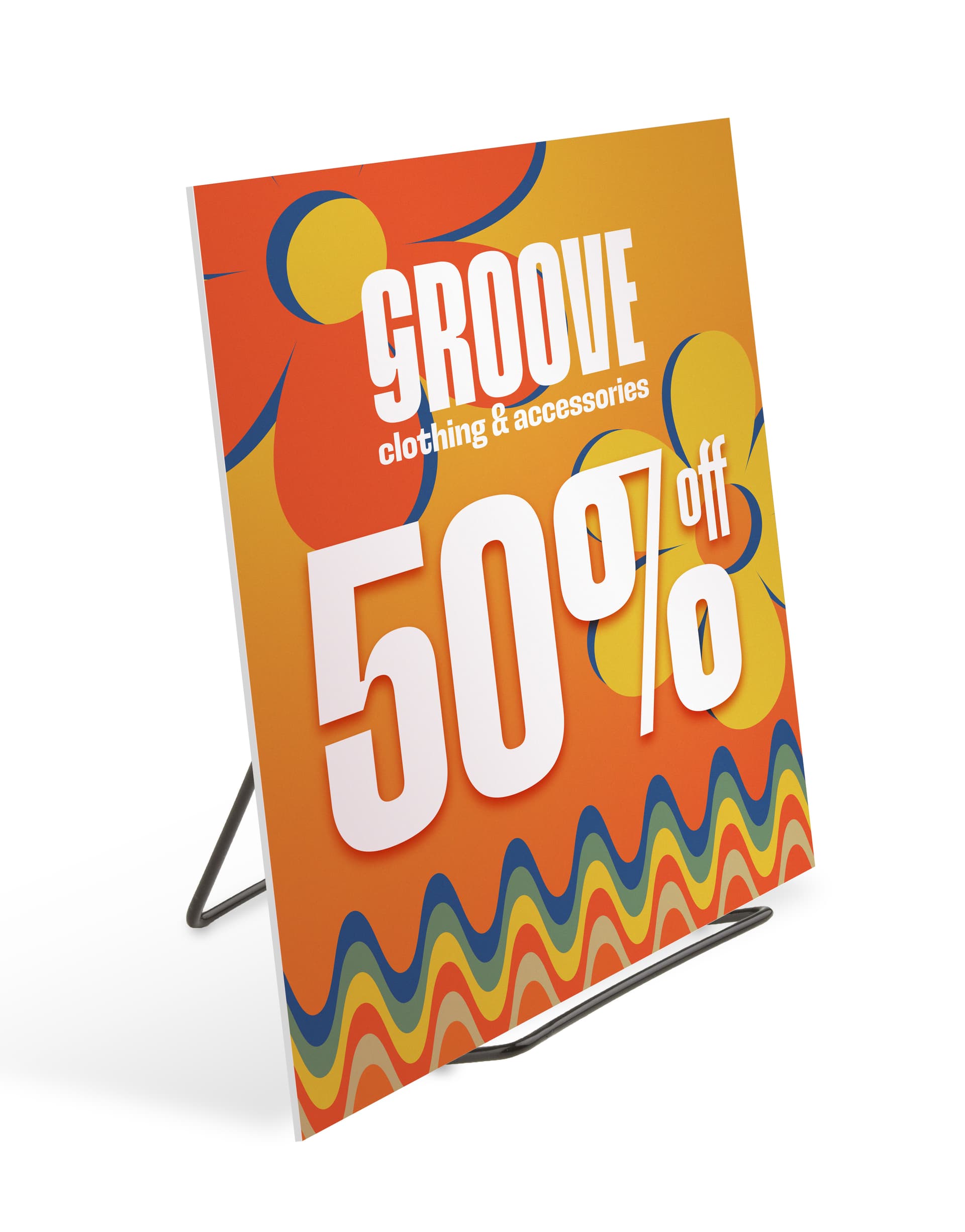 Wire Easel is a Foldable and Adjustable Display Stand. | Displays2Go