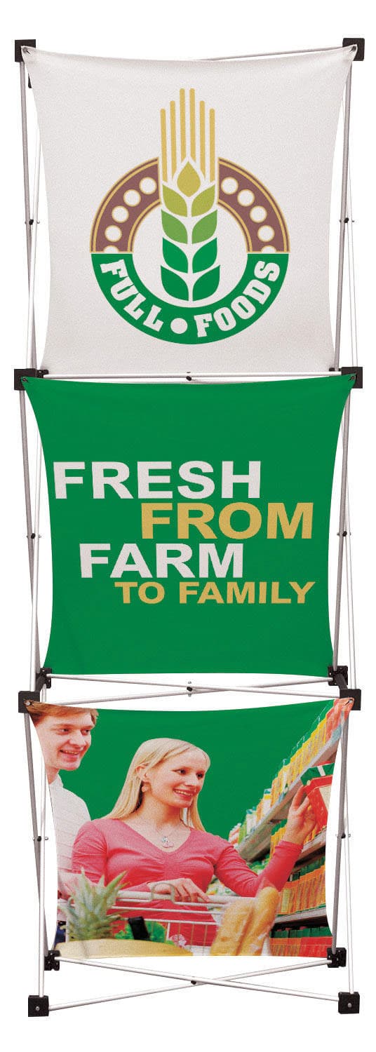 Popup Trade Show Displays | 3D Design w/ 3 Custom Panels | Displays2Go