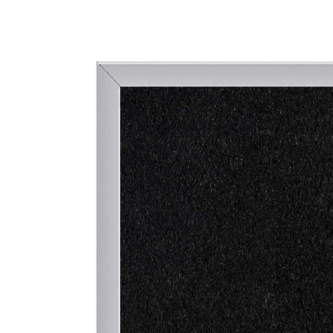 Rubber Tackboard 60” x 36” | Black Backer | Displays2Go