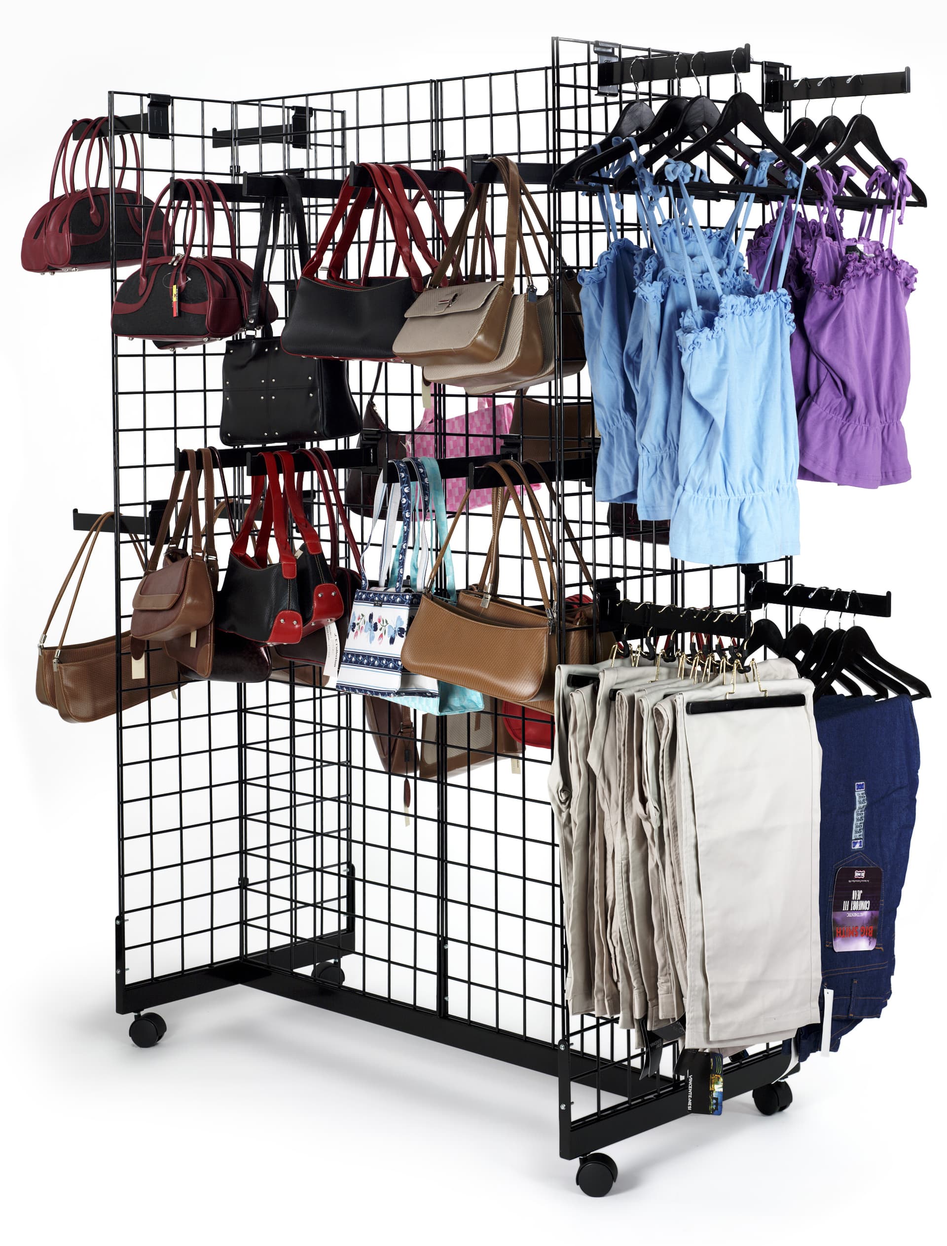 Gridwall Gondola Display | Includes 25 Faceouts | Displays2Go