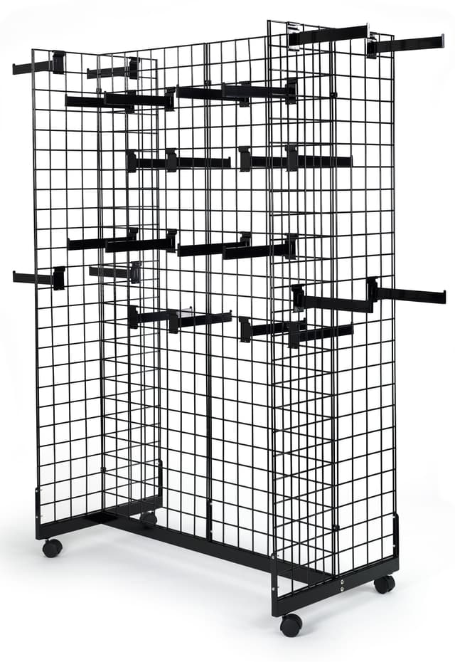 Gridwall Gondola Display | Includes 25 Faceouts | Displays2Go