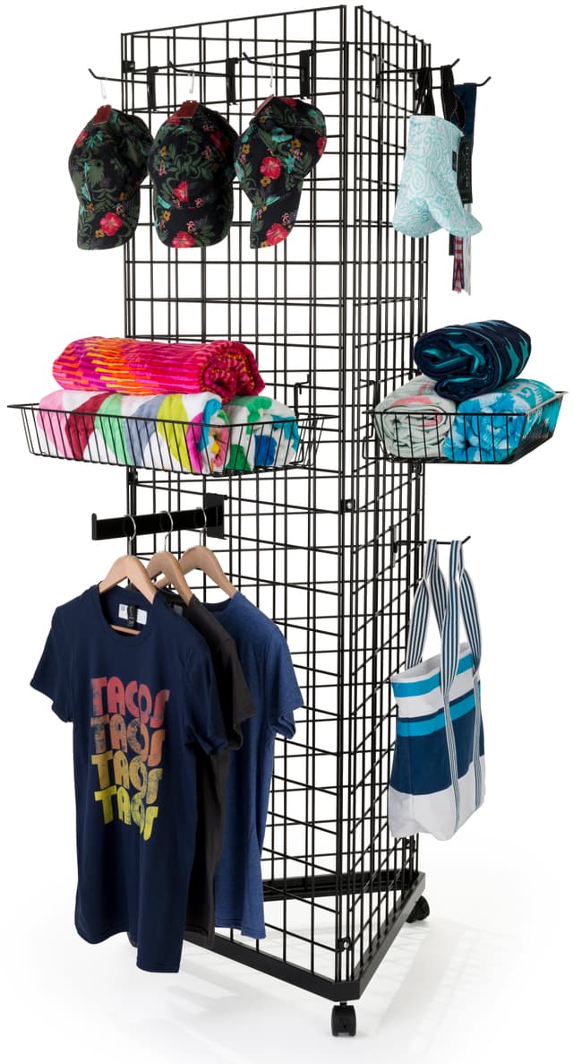 Gridwall Triangle Display Racks | Set of 2 Fixtures | Displays2Go