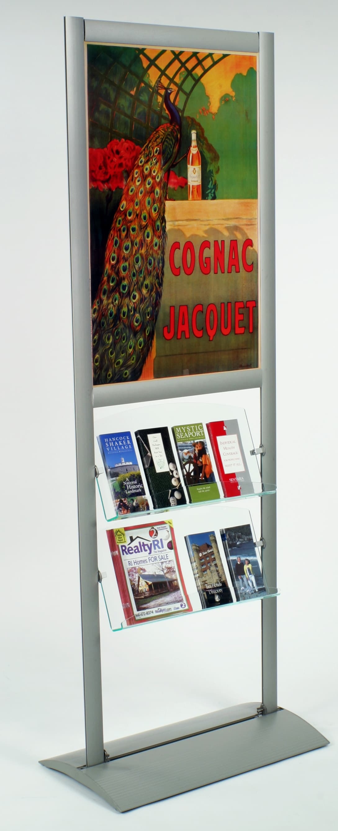 Literature Dispenser | Includes (2) 22" Wide Acrylic Pockets | Displays2Go