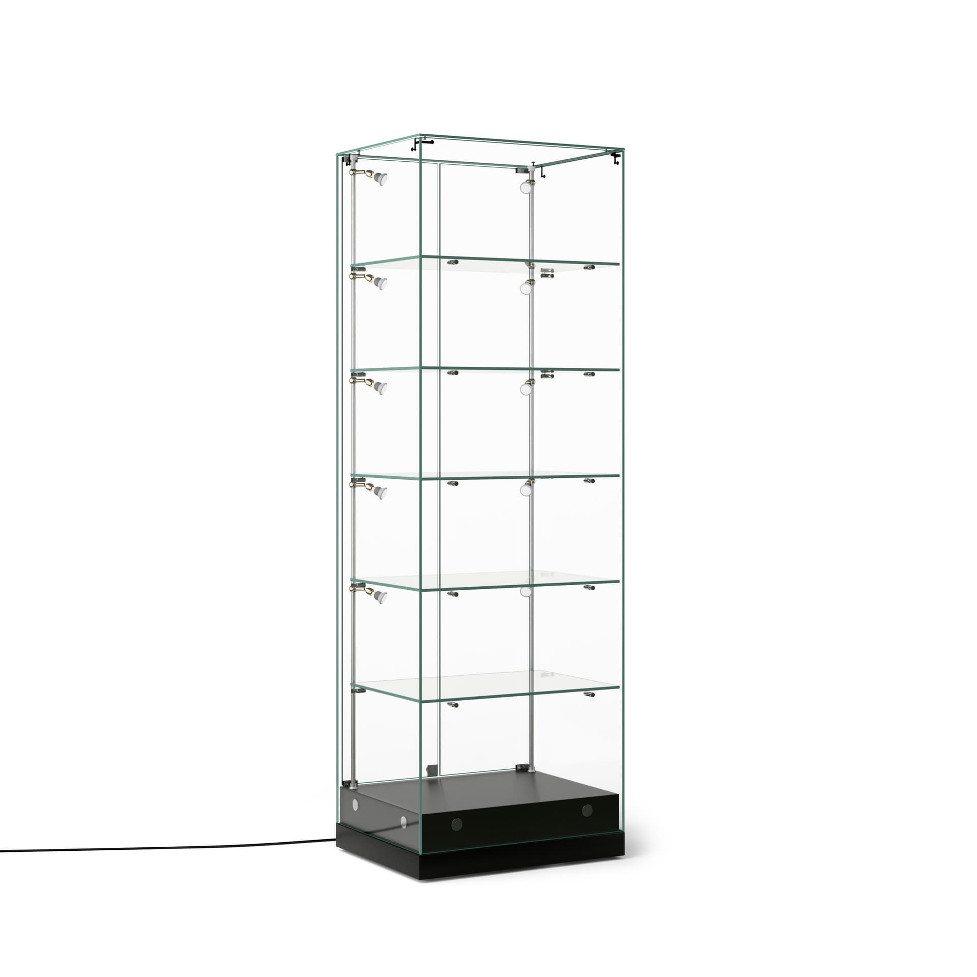 Frameless LED Showcase | Adjustable Vertical Lighting | Displays2Go