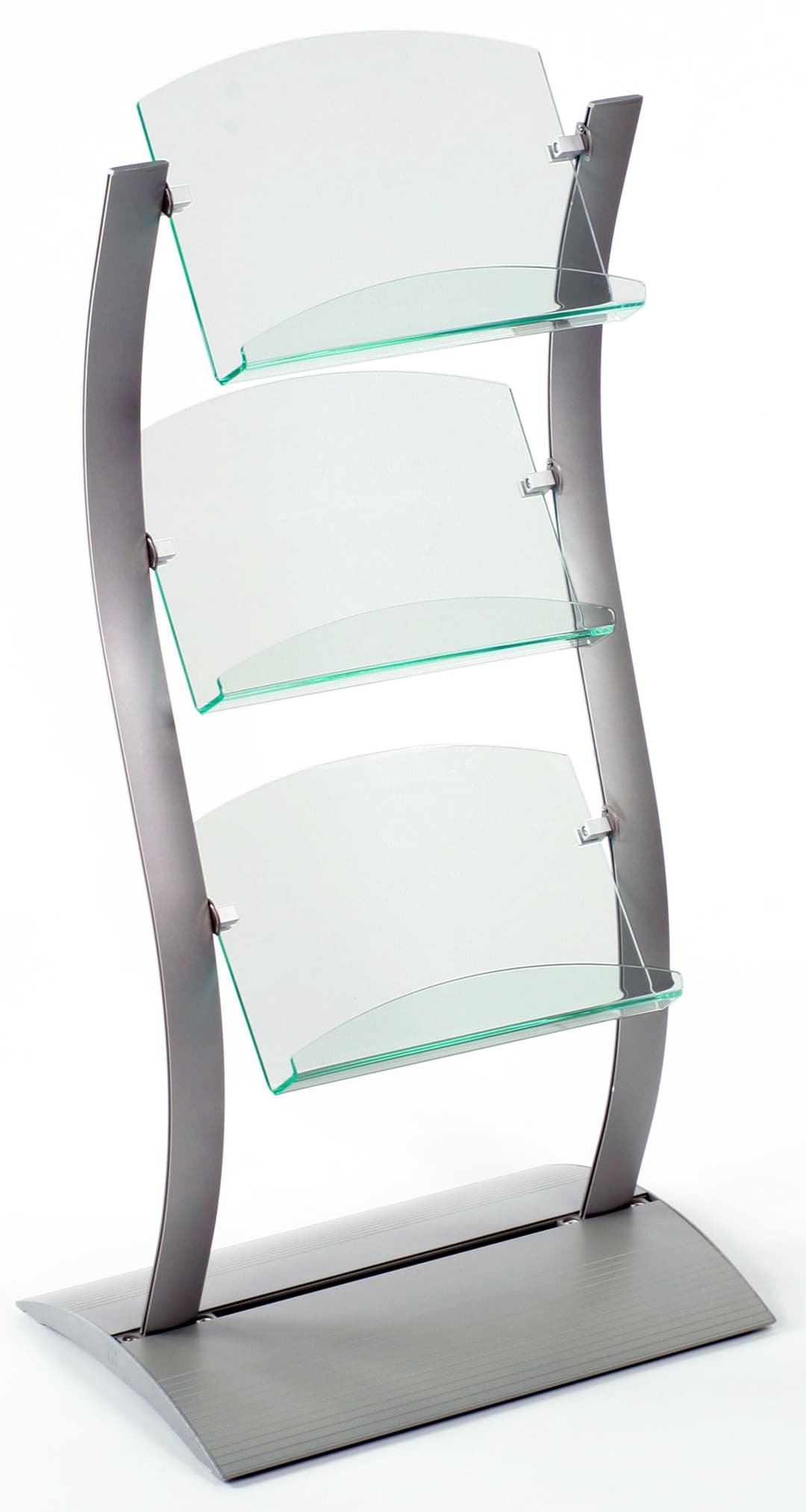 Publication Stand | 3-Tier Literature Stand w/ Acrylic Pockets ...