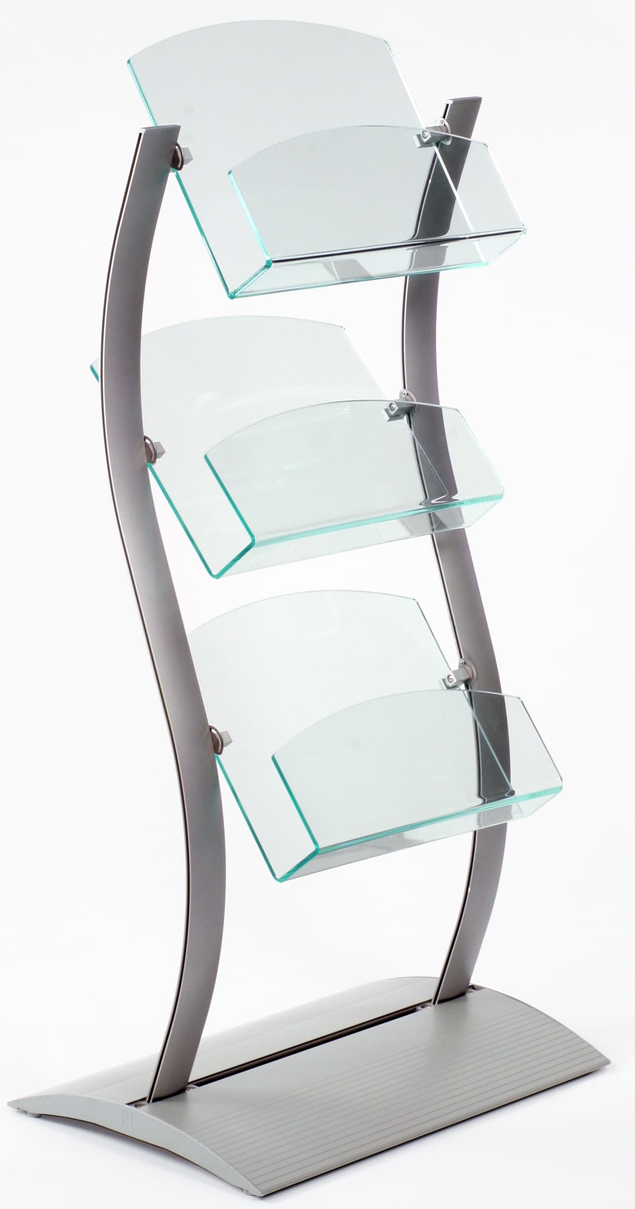 Catalog Rack with 3 Green-Acrylic Pockets | Displays2Go
