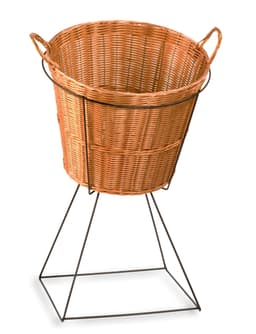 Basket Stands | Natural Wicker Bin & Wire Holder | Displays2Go