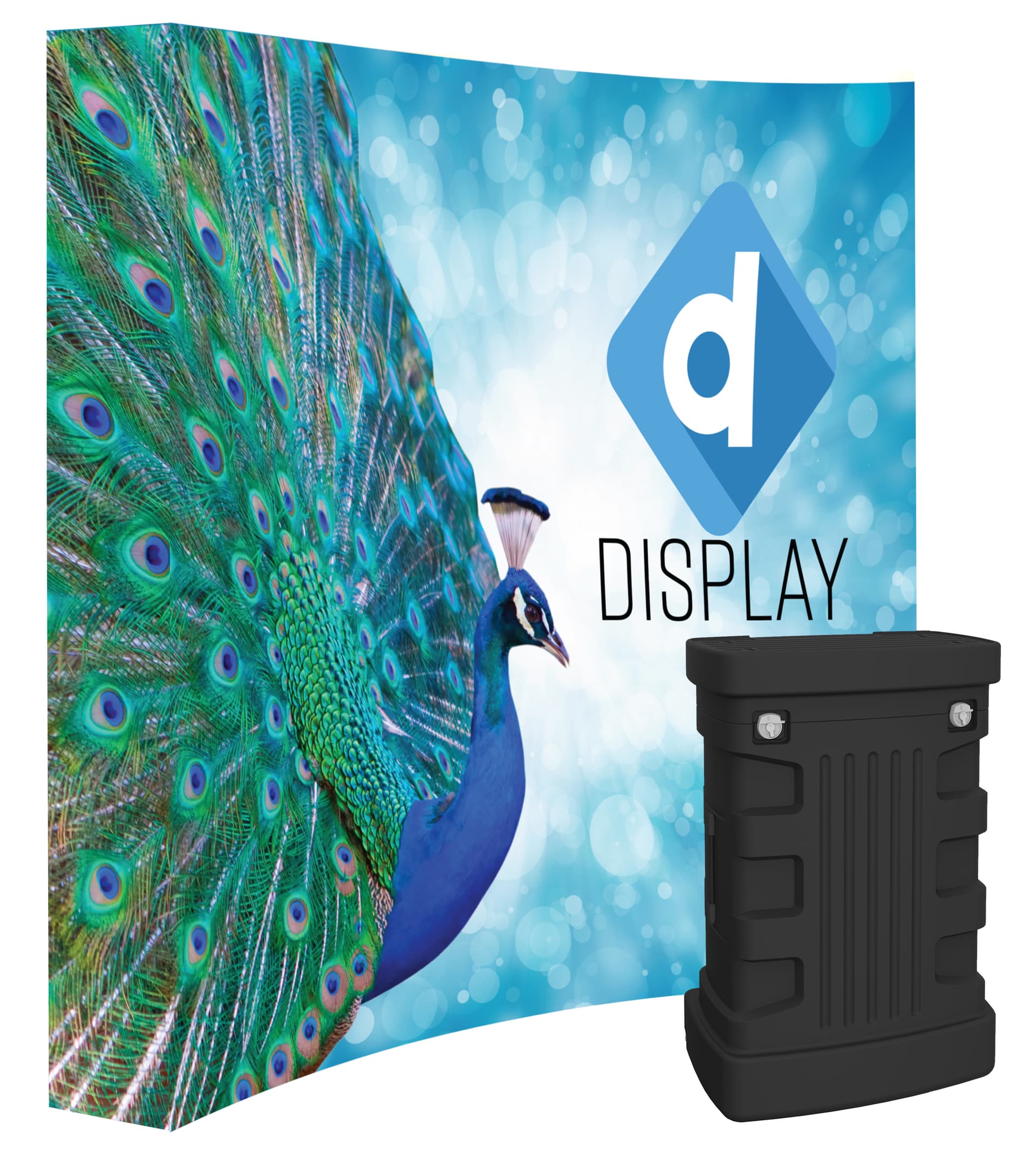Custom Trade Show Display | 8ft Tower Fits 10'ft x 10ft Booth | Displays2Go