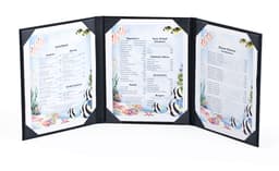 Menu Holders for Restaurants | Tri-Fold Design | Displays2Go