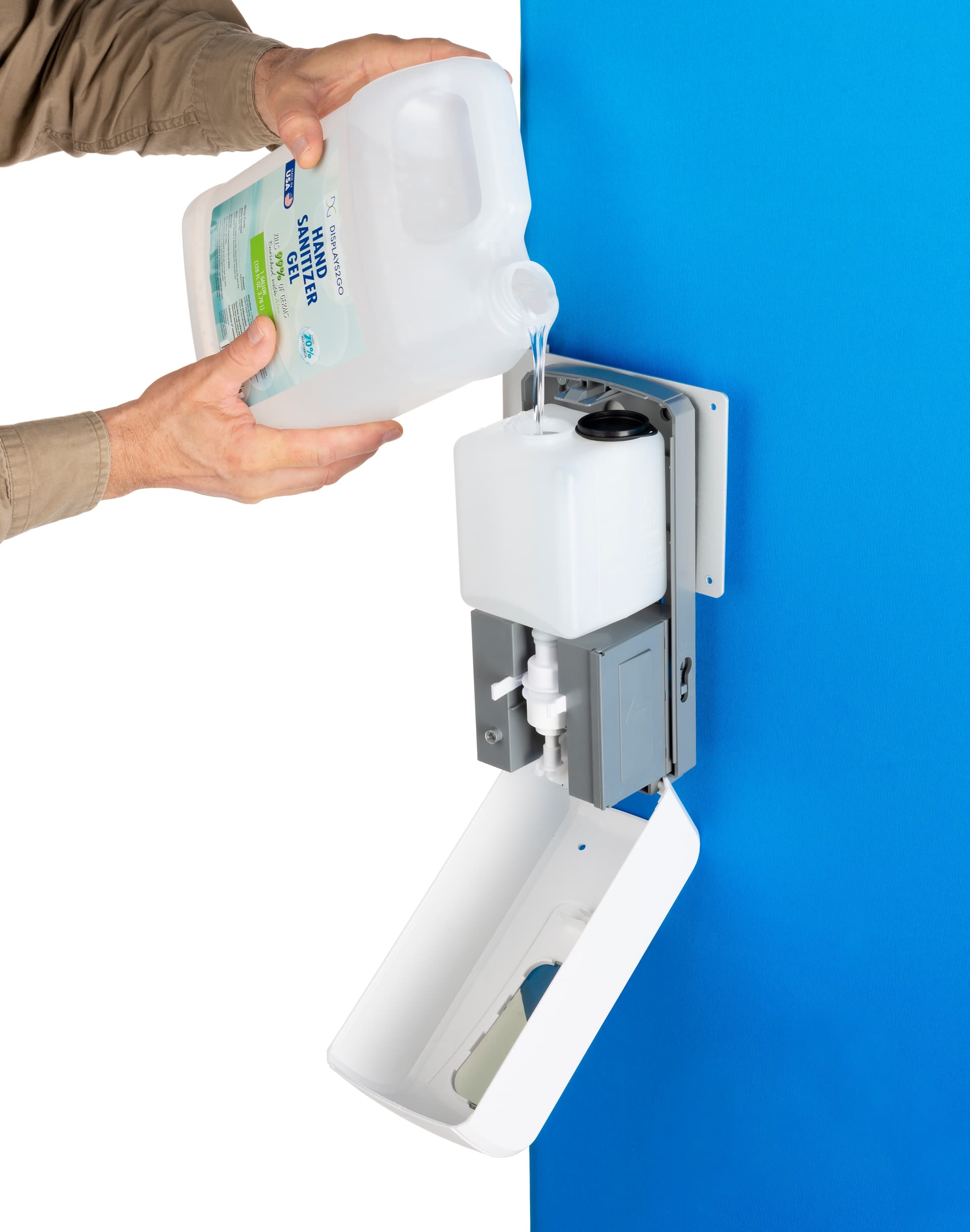 Touch Free Hand Sanitizer Dispenser | Wall Mount | Displays2Go