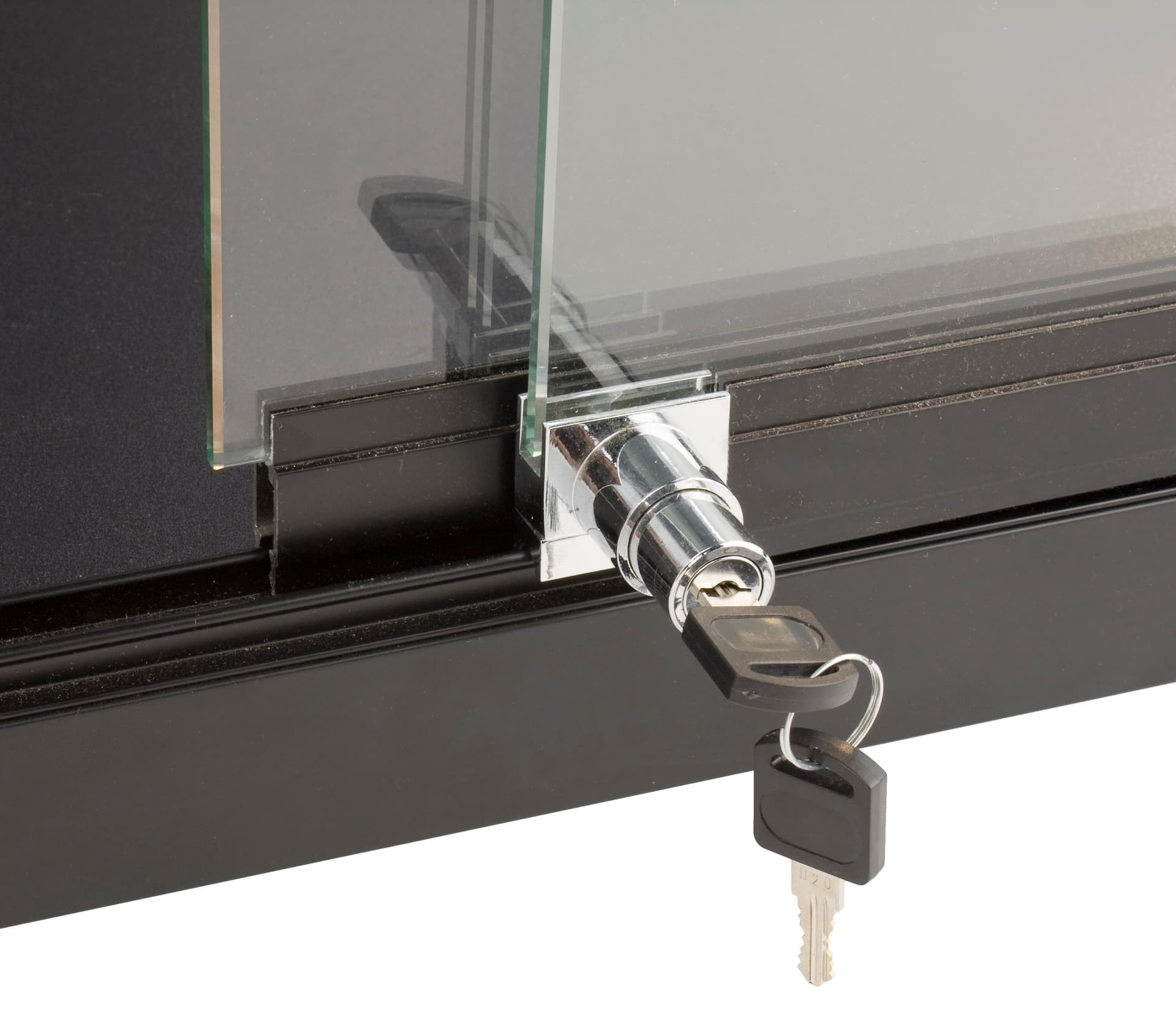 Aluminum Display Case Counter | Full Vision with Sliding Doors ...