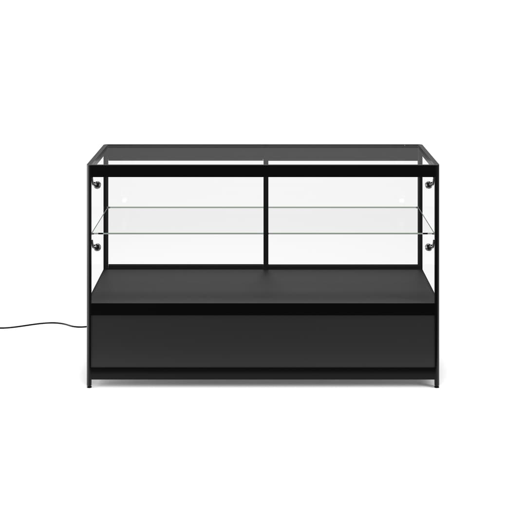 Lighted Glass Display Counter | Aluminum Frame | Displays2Go