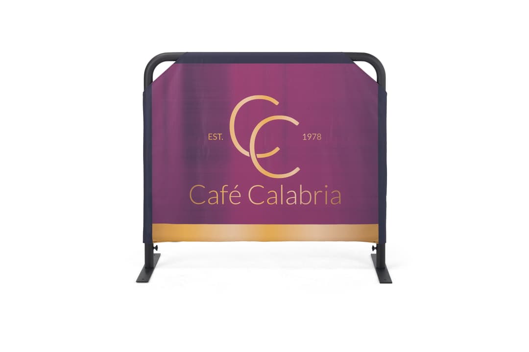 Custom Cafe Barriers | Custom Double Sided Graphics | Displays2Go