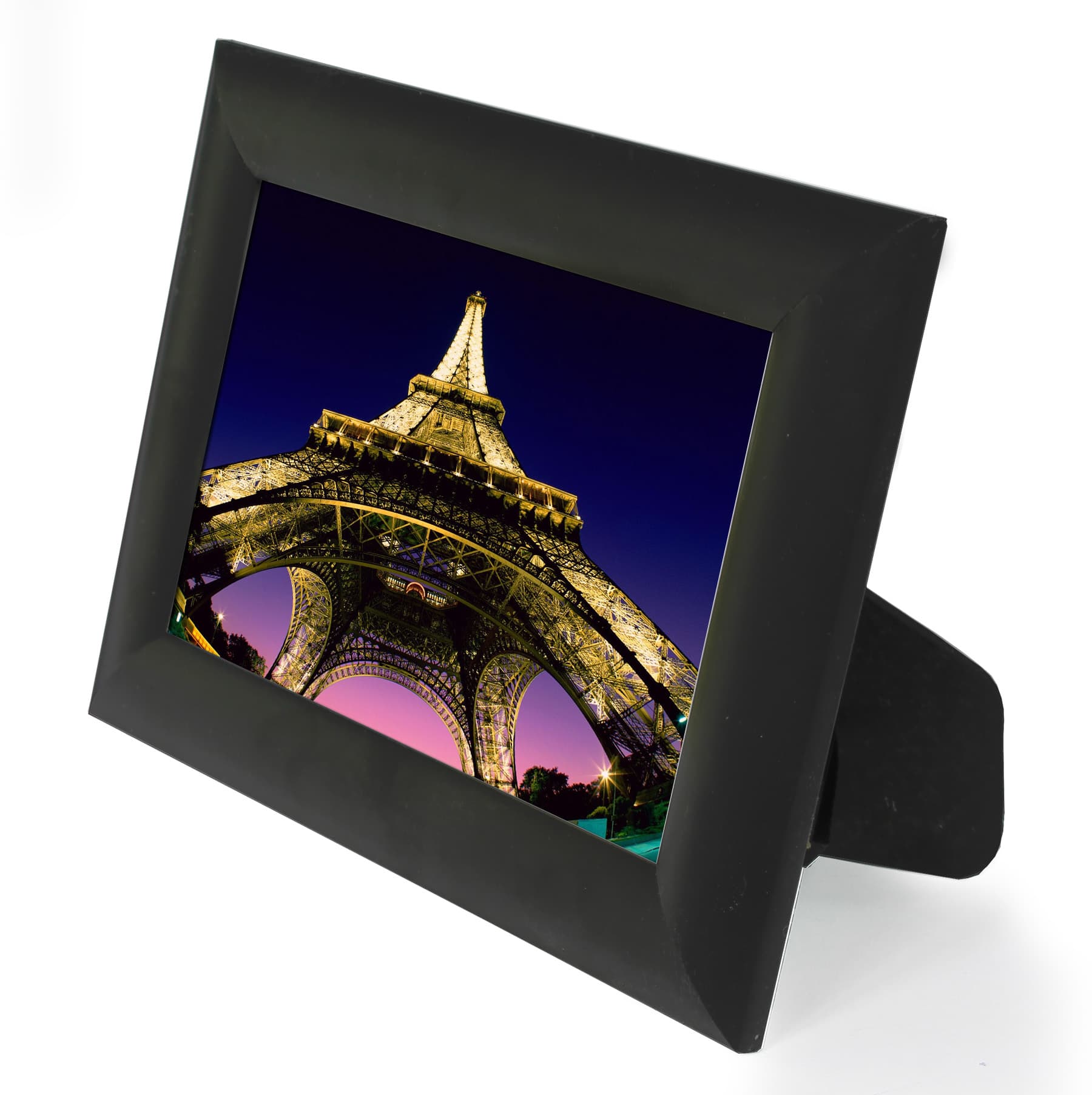Black Plastic Photo Frame w/ Basic Rounded Profile | Displays2Go