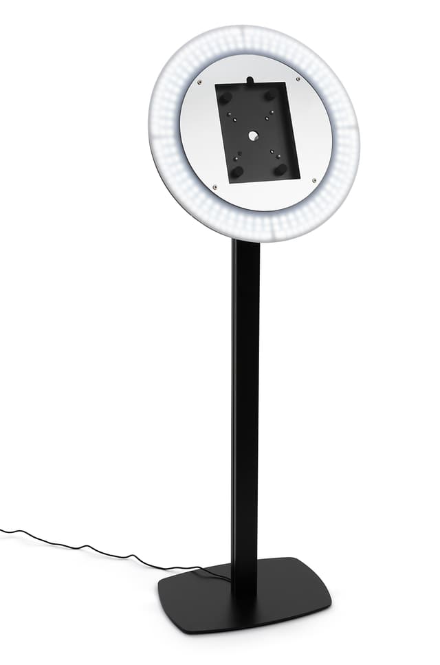 Tablet Photo Booth Stand | Tiltable LED Light Ring | Displays2Go