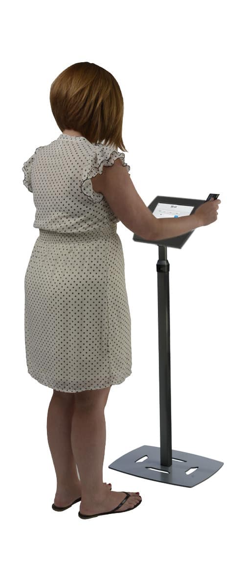 Tablet Giving Kiosk | Locking Enclosure with Home Access | Displays2Go